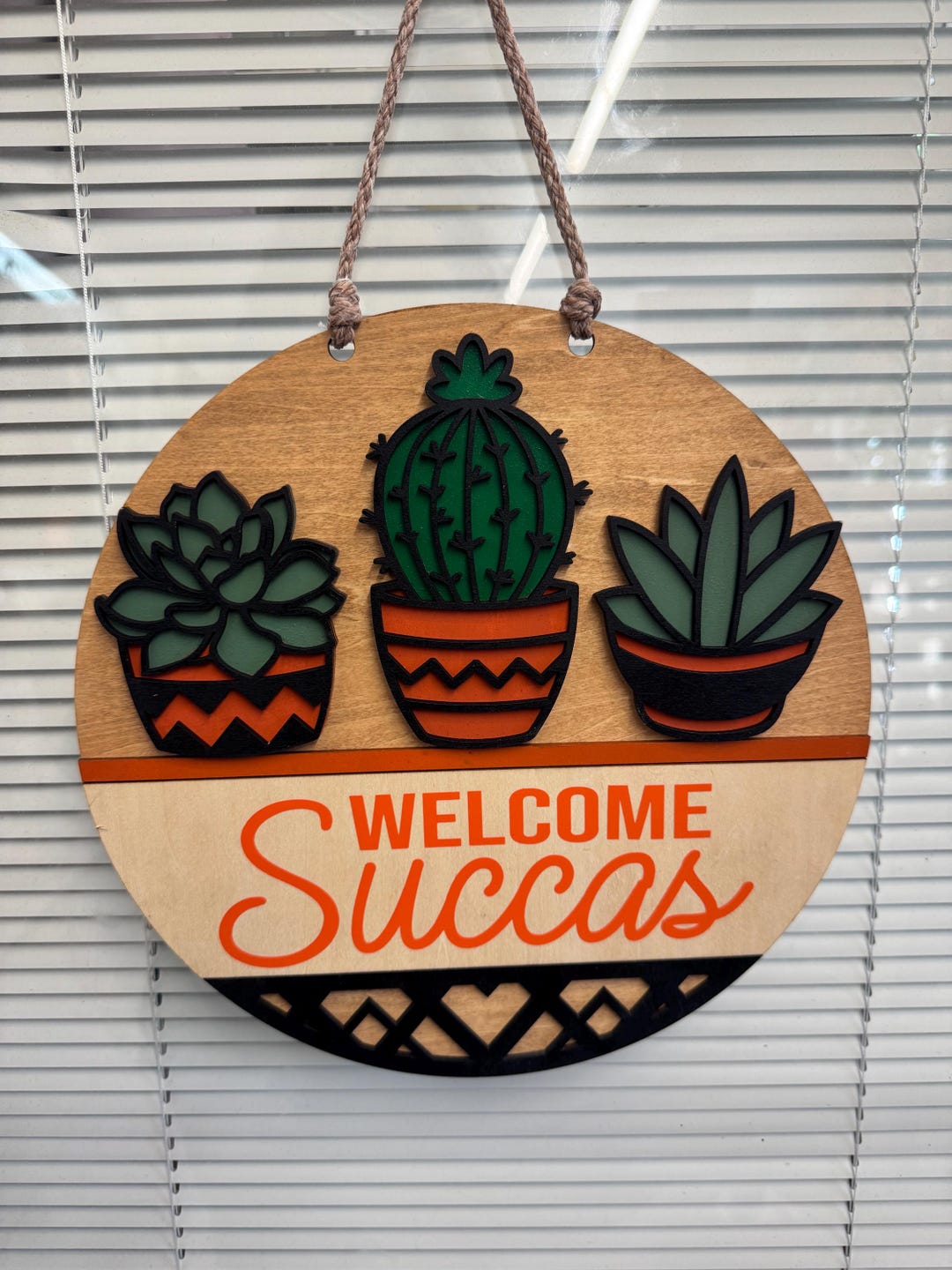 Welcome Succas Door Sign | Funny Welcome Door Decor | Succulent Home ...