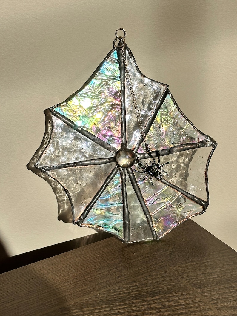 Stained Glass Spider Web - Etsy