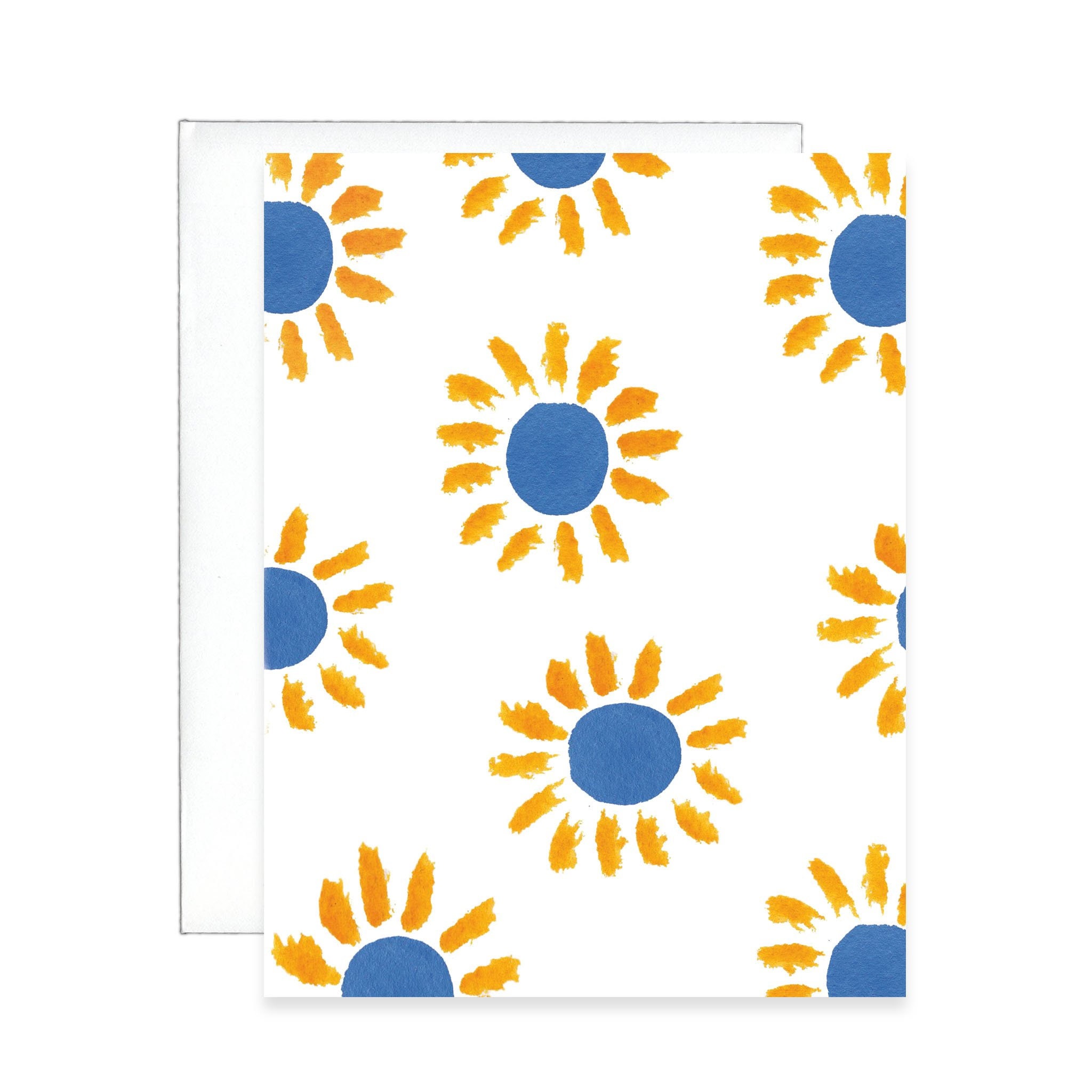 Sunny Card | Watercolor Sun Card | Sun Card | Thank You Card | Social ...