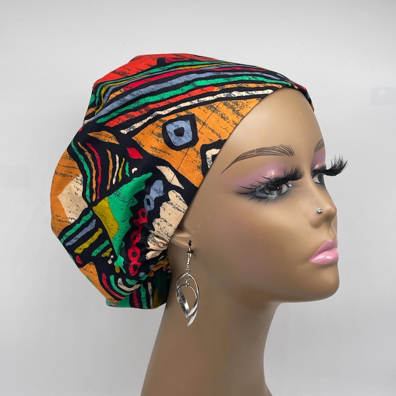 Afrocentric Scrub Hat - Etsy UK