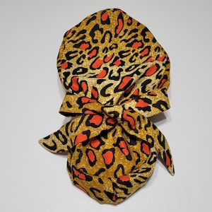 Ponytail Scrub Cap: Cotton Print Nursing Hat - Etsy