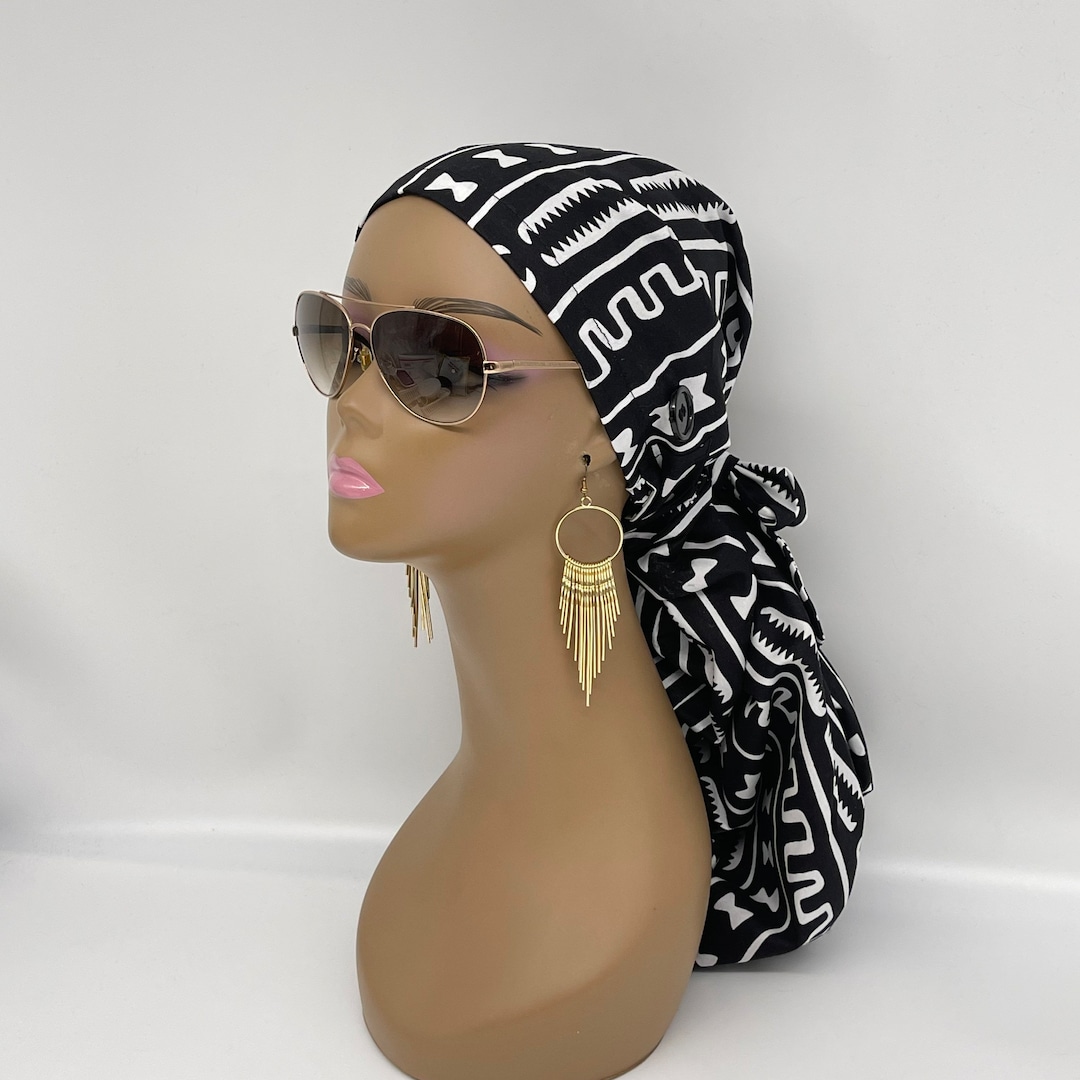 Adjustable Dread Locs and Long Braids HAT Cap, Ankara Pony Style ...