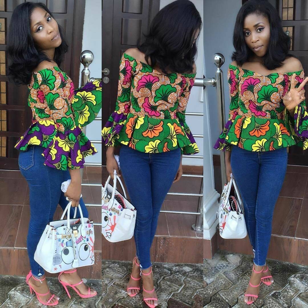 Peplum Top Ankara Peplum Top African Peplum Top African Etsy