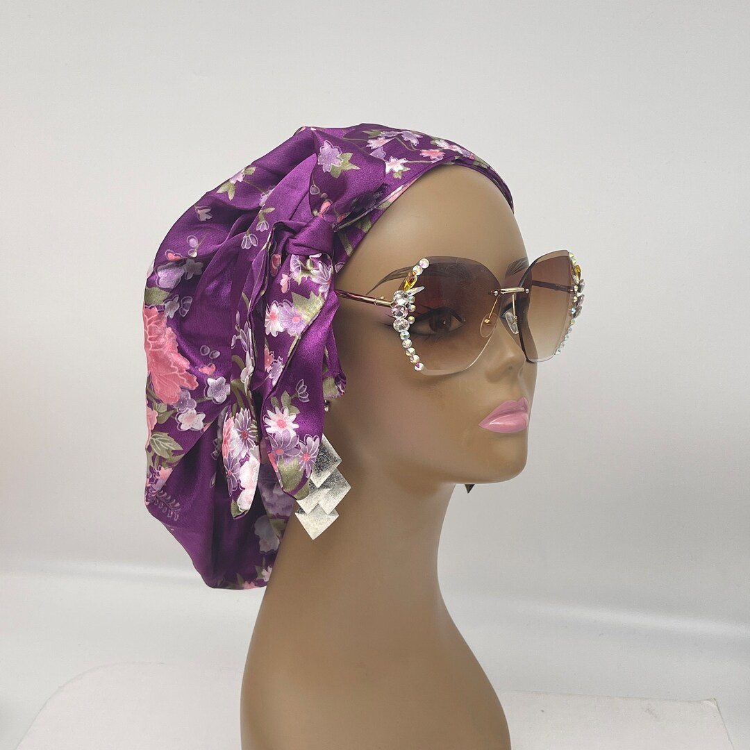 Reversible SATIN BONNET Head WRAP for Healthy Hair With Edge Wrap ...