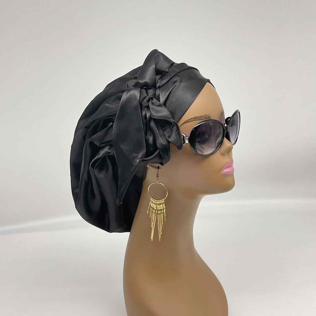 Reversible SATIN BONNET Head WRAP for Healthy Hair With Edge Wrap - Etsy