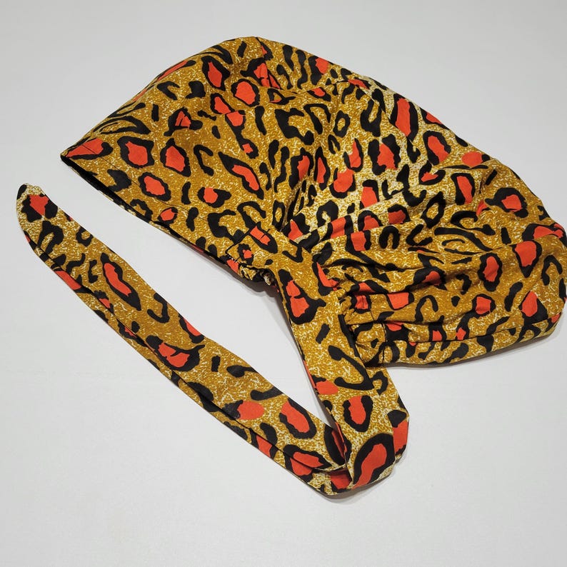 Ponytail Scrub Cap: Cotton Print Nursing Hat - Etsy