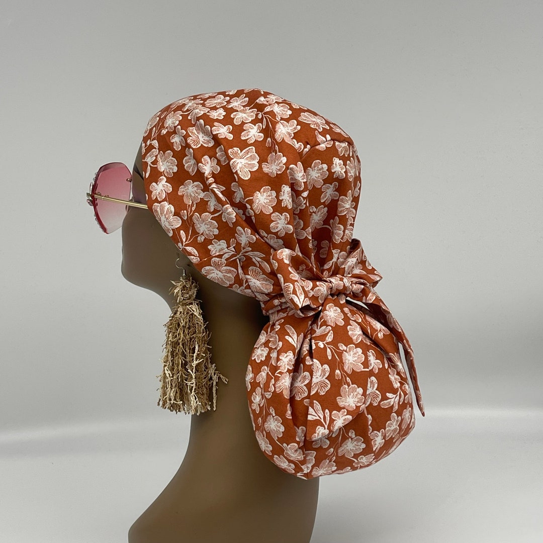 Niceroy Adjustable PONY SCRUB CAP, Cotton Fabric Surgical Scrub Hat ...
