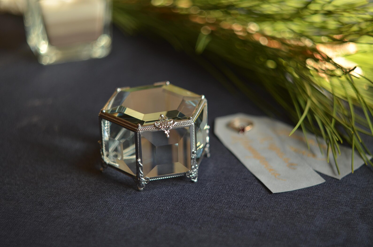 Glass Jewelry Box, Engagement Ring Box, Glass Ring Box, Proposal Ring ...