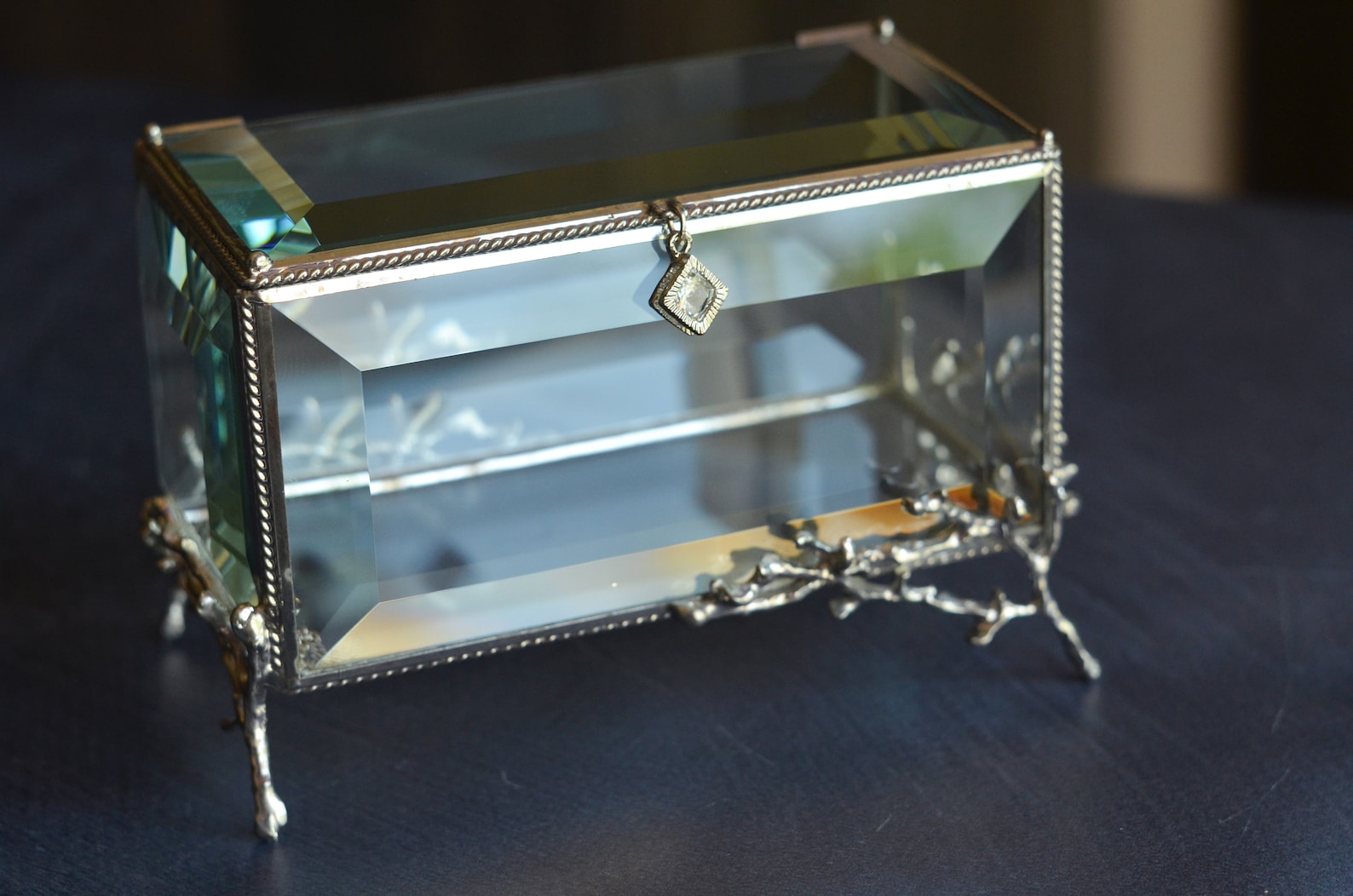 Original Box Wedding Ring Box Glass Jewelry Box Glass Ring | Etsy