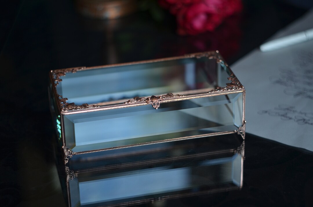 Glass Jewelry Box, Glass Jewelry Box for Money, Glass Box for Money ...