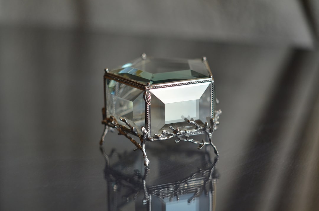 Ring Box,glass Ring Box for Wedding and Engagement, Wedding Ring Box ...