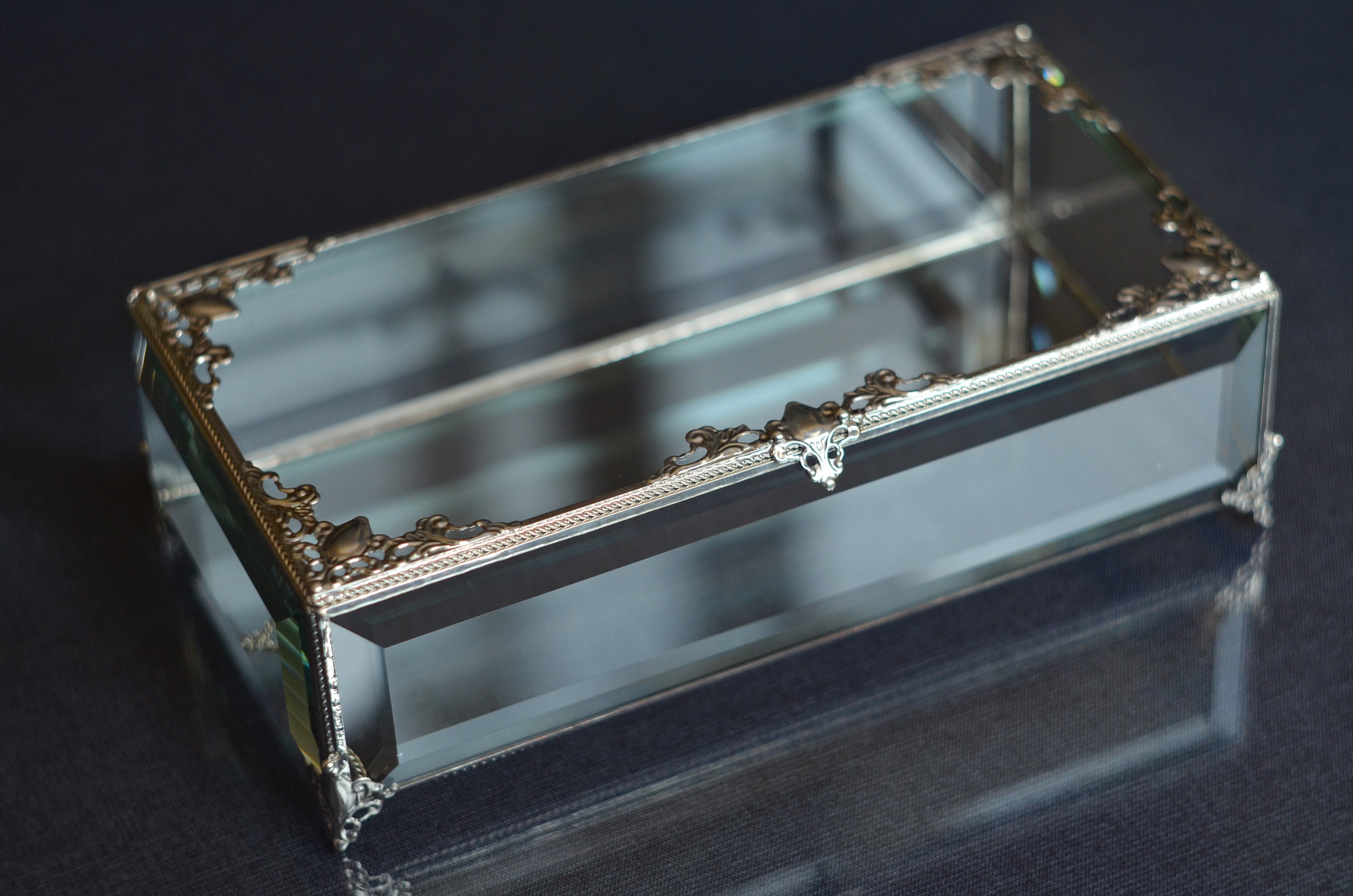 Glass Jewelry Box Glass Jewelry Box for Money Glass Box for - Etsy