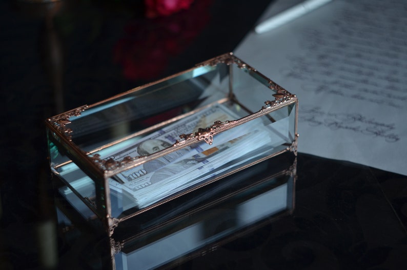 Glass Jewelry Box, Glass Jewelry Box for Money, Glass Box for Money ...