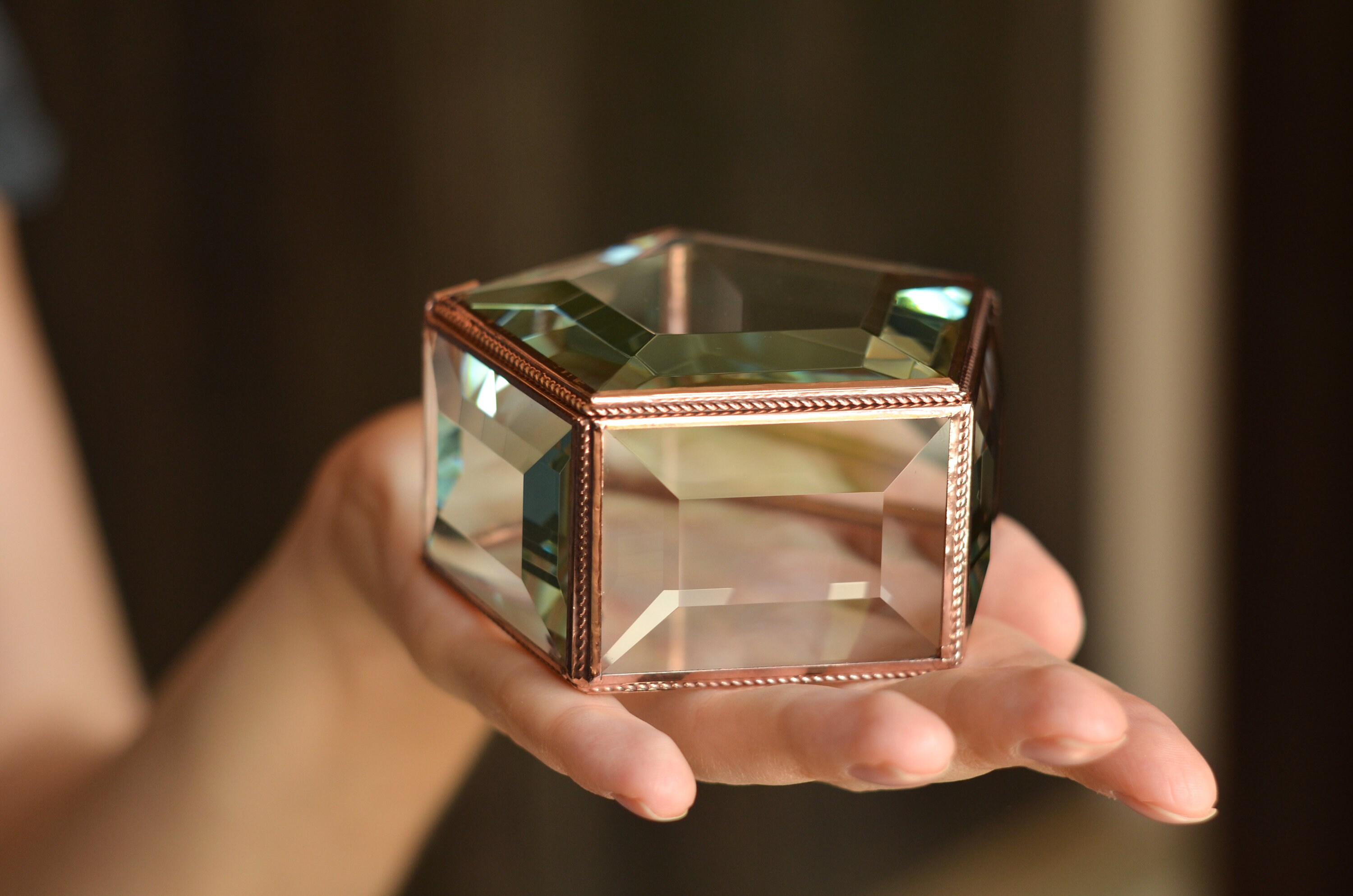 Ring Box,glass Ring Box for Wedding and Engagement, Wedding Ring Box ...