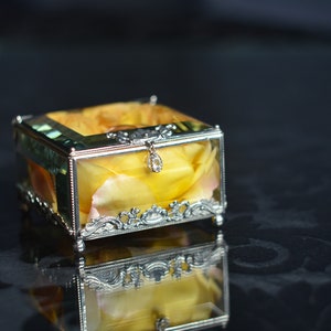 Glass Ring Box for Wedding and Engagement, Wedding Ring Box, Glass ...