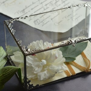 Card Box for Wedding, Glass Card Holder, Geometric Wedding Decor ...