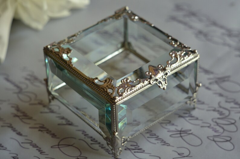 Ring Box,glass Ring Box for Wedding and Engagement, Wedding Ring Box ...