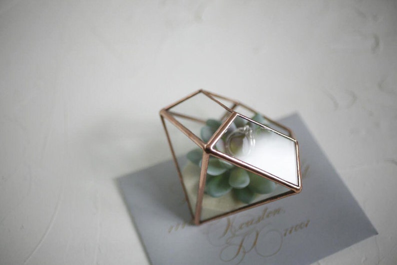 Ring Box,wedding Ring Box,glass Jewelry Box,glass Ring Holder ...