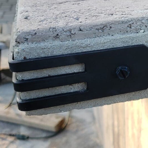 Rustic Iron 90 Degree Corner Strap - Etsy