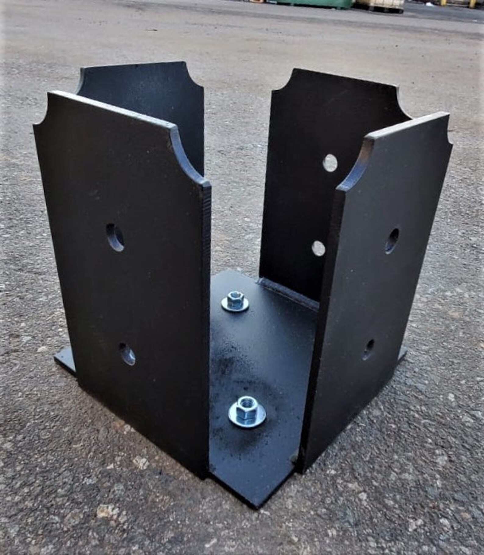 Iron Post Bracket Heavy Duty Steel Column Bracket Post Base - Etsy