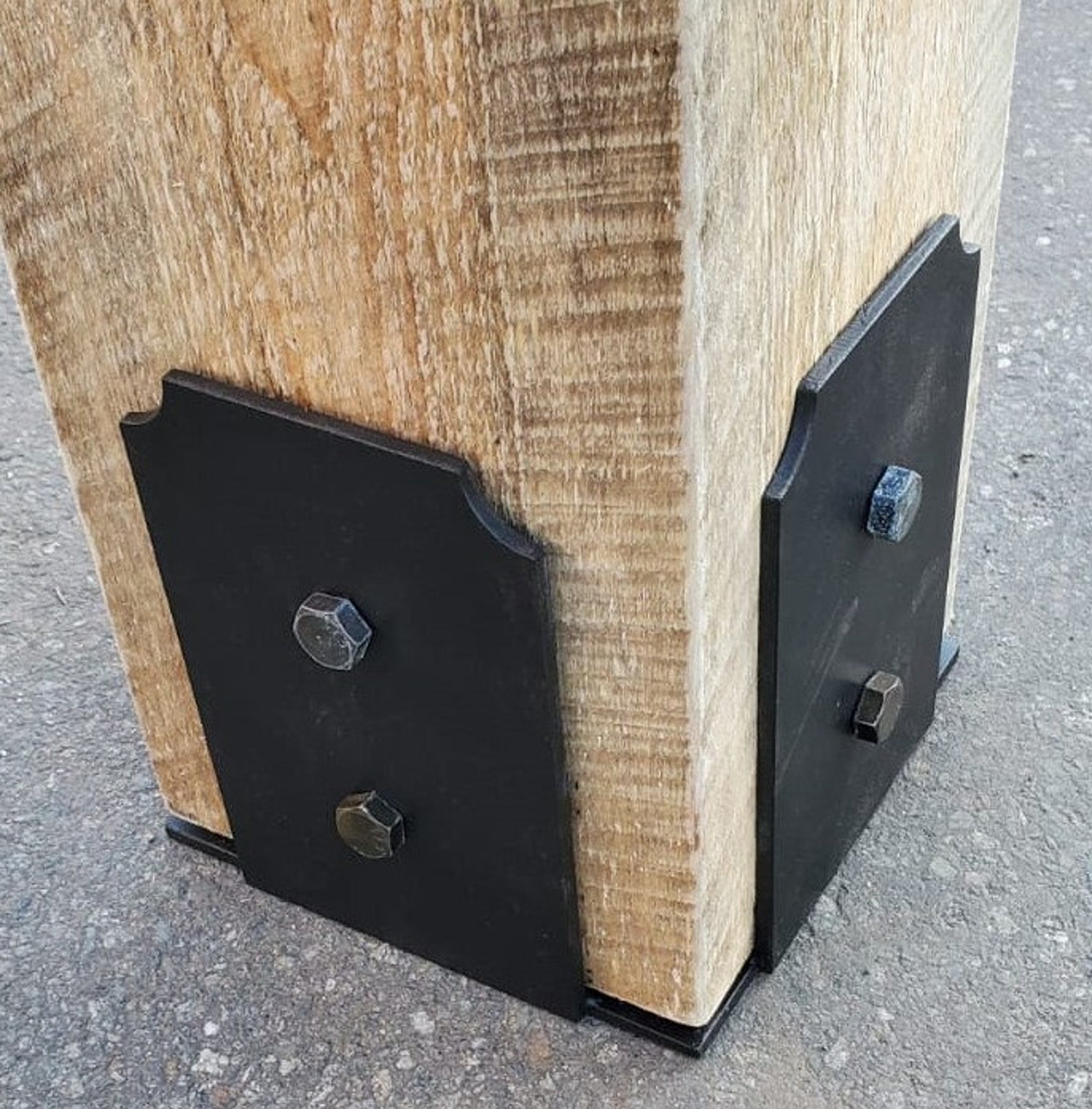 Iron Post Bracket Heavy Duty Steel Column Bracket Post Base - Etsy