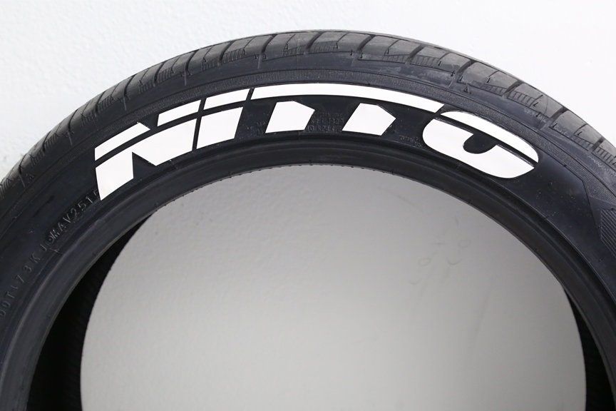 Nitto Tire Lettering for All Wheel Sizes - 8 Decal Kit (genuine USA ...
