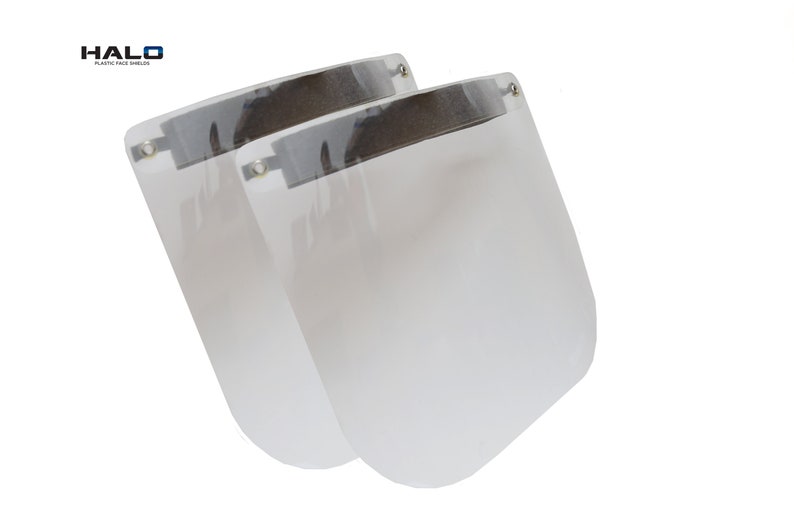 HALO - Full Plastic Face Shield Mask - Universal Fit / Splash Proof - Etsy