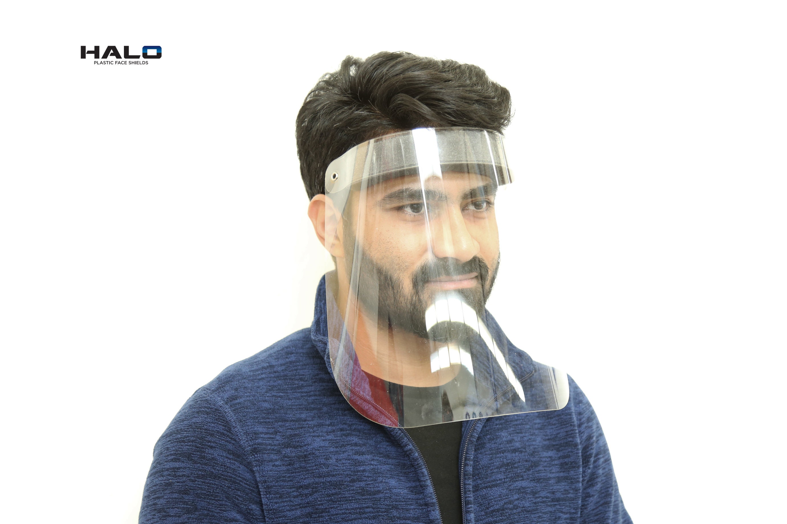 HALO - Full Plastic Face Shield Mask - Universal Fit / Splash Proof - Etsy