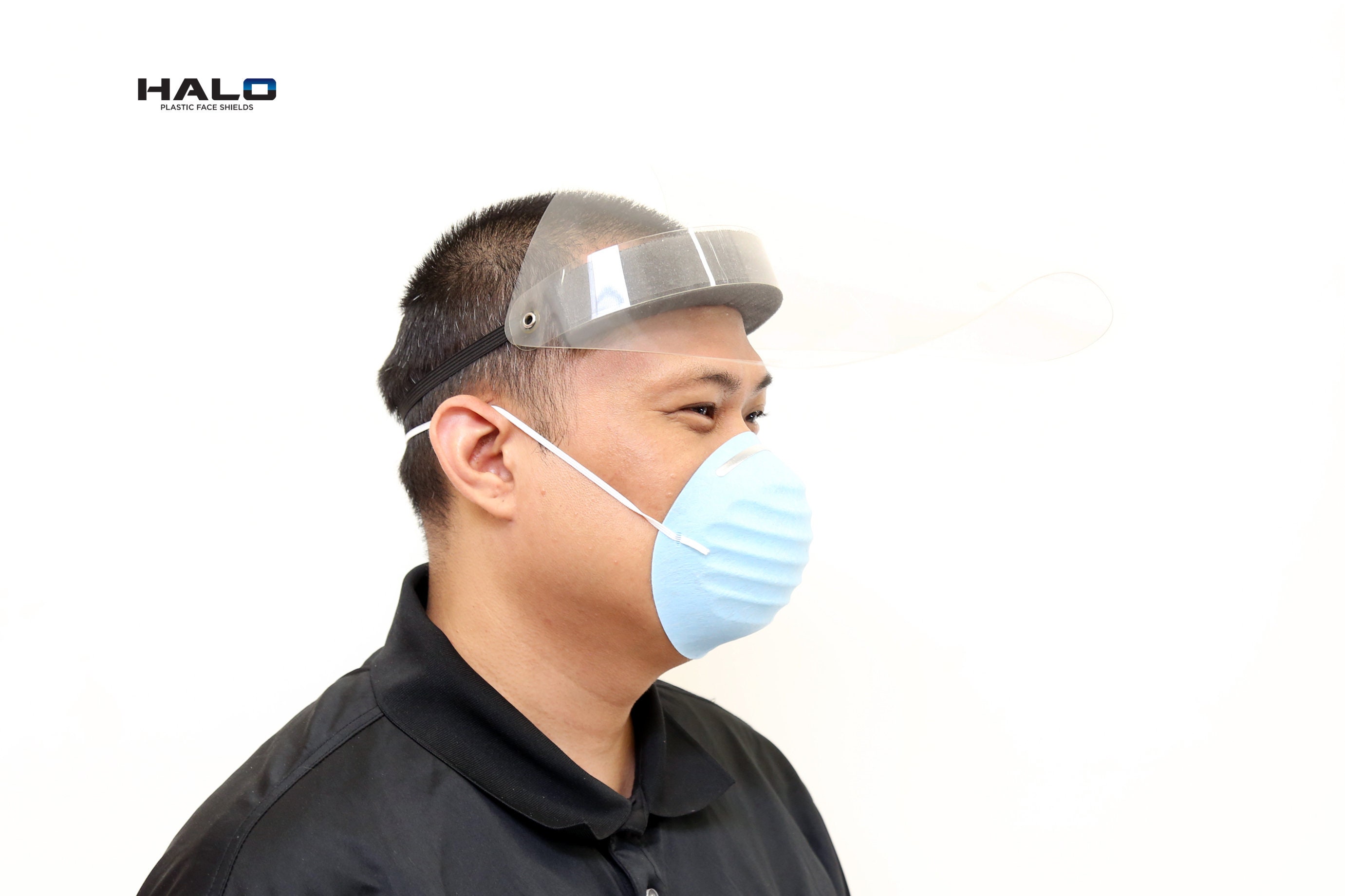 HALO - Full Plastic Face Shield Mask - Universal Fit / Splash Proof - Etsy