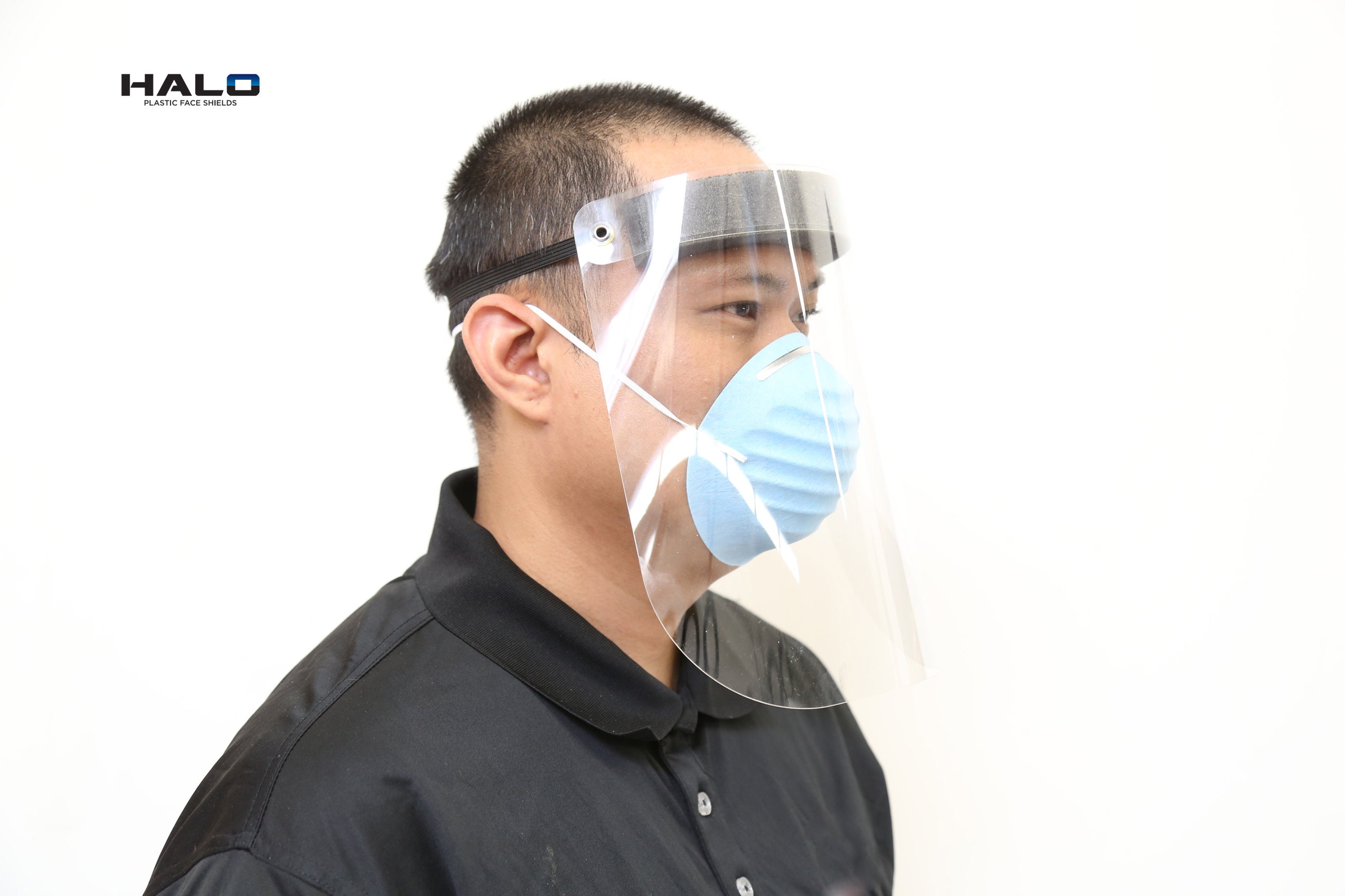 HALO - Full Plastic Face Shield Mask - Universal Fit / Splash Proof - Etsy