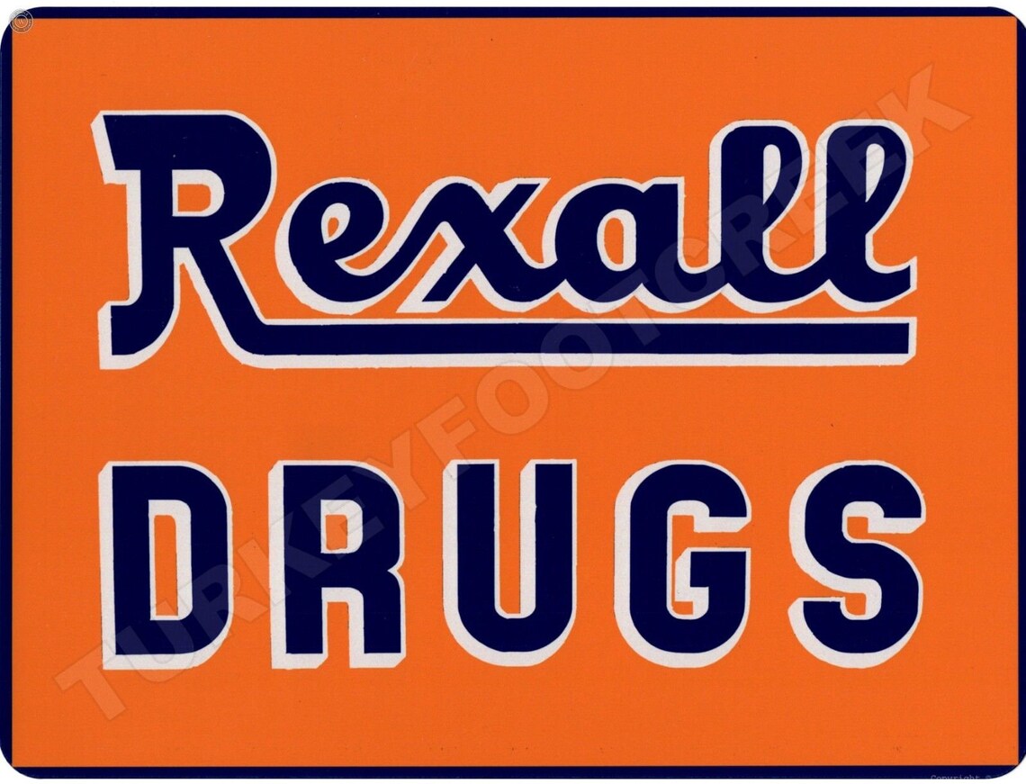 Vintage Look Rexall Drugs Drug Stores New Metal Sign: Free | Etsy