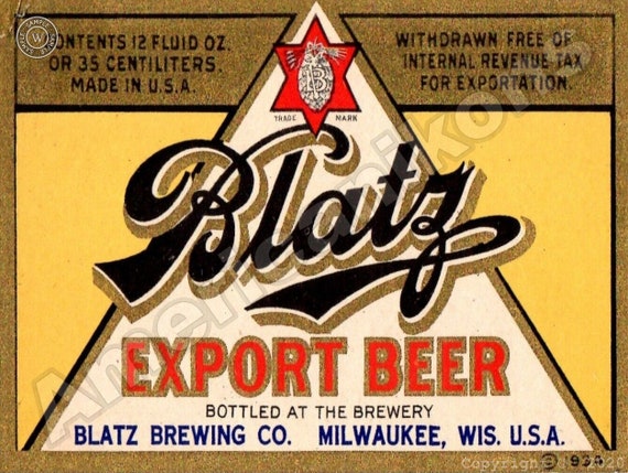Wall Décor 1970s Blatz Beer Vintage Look Metal Sign Home & Living etna ...
