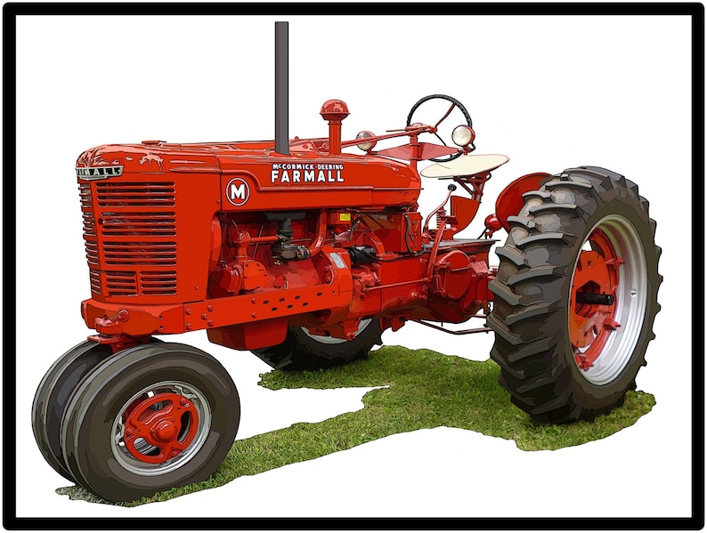 International Harvester Farmall Model M Tractor New Metal | Etsy