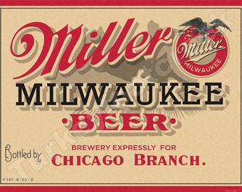 Miller Beer Sign - Etsy