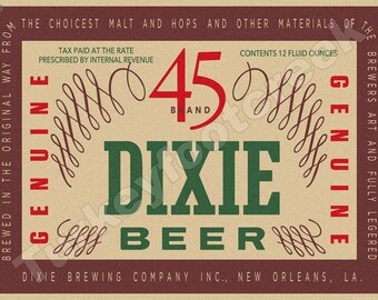 Dixie Beer | Etsy