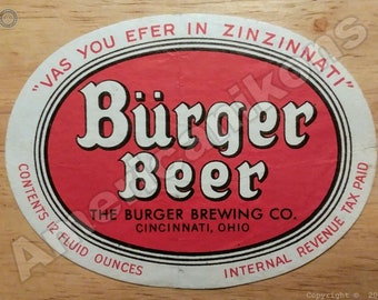 Cincinnati Beer Sign - Etsy