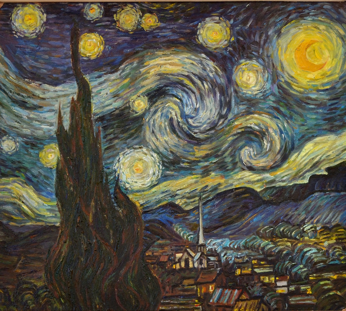 Reproduction of Van Gogh || Starlight Night || Art Wall Decor ...