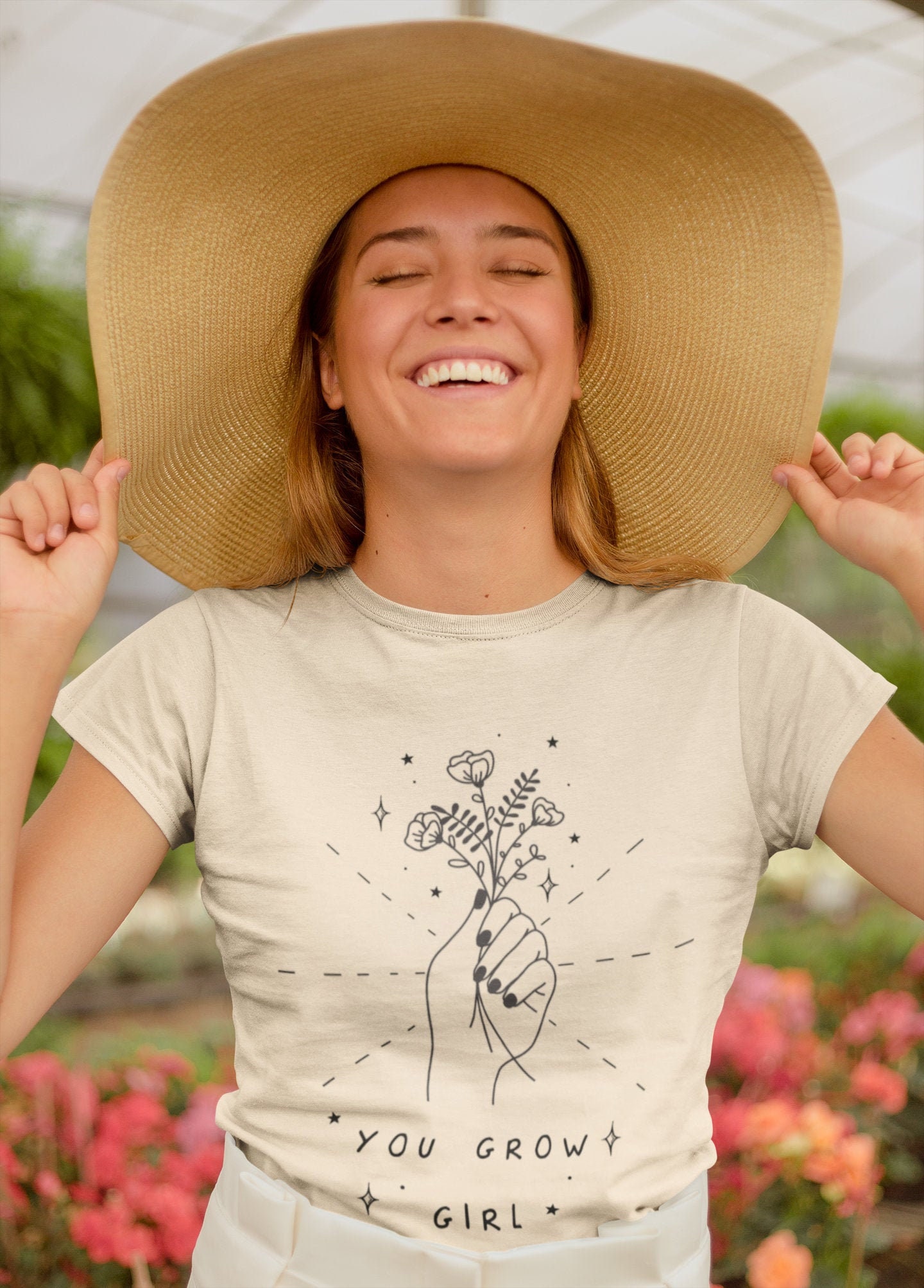 You Grow Girl T Shirt, Inspiring T Shirt, Feminist T Shirt, Flowers T ...