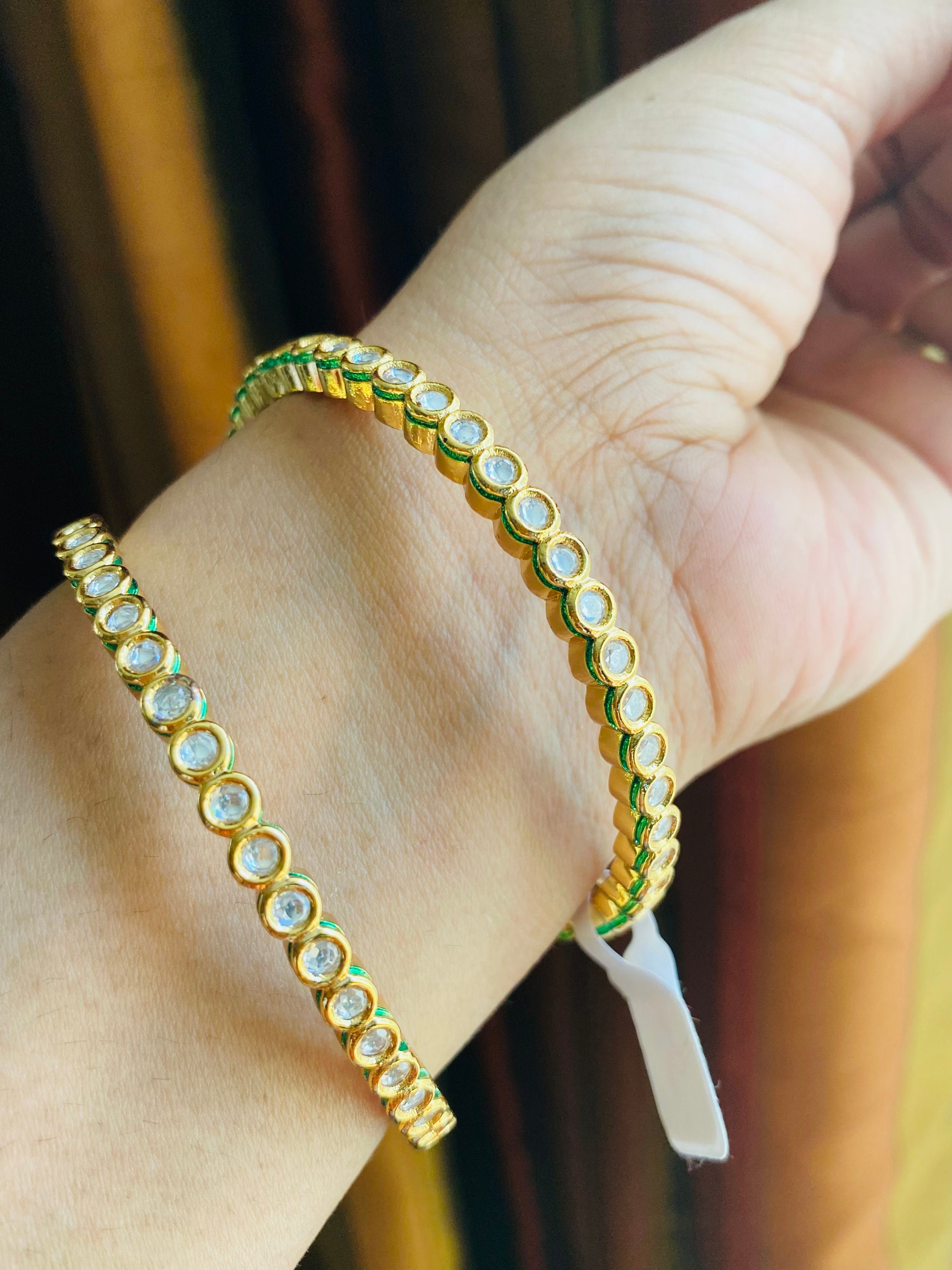 Kundan Bangles, Rajasthani Kundan Bangles,indian Kundan Bangles/indian ...