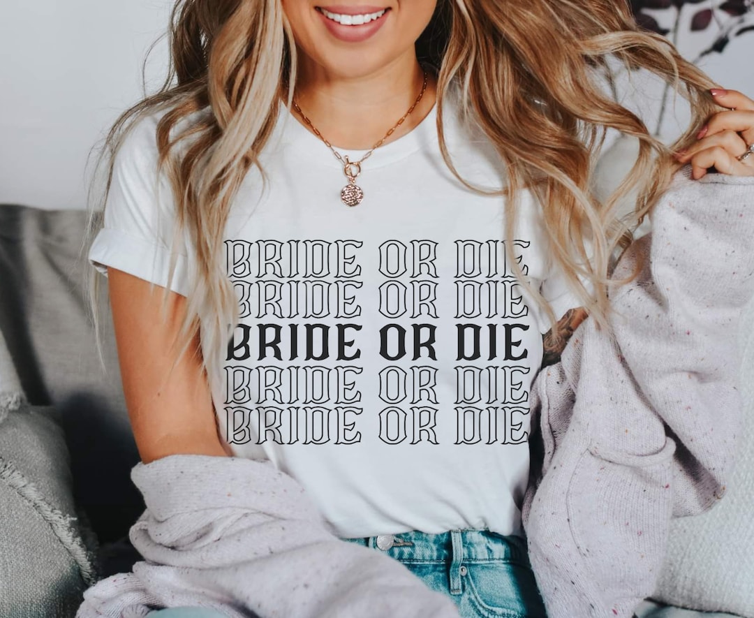 Bride or Die Party Shirt| Halloween Bachelorette Shirts| Rock ...