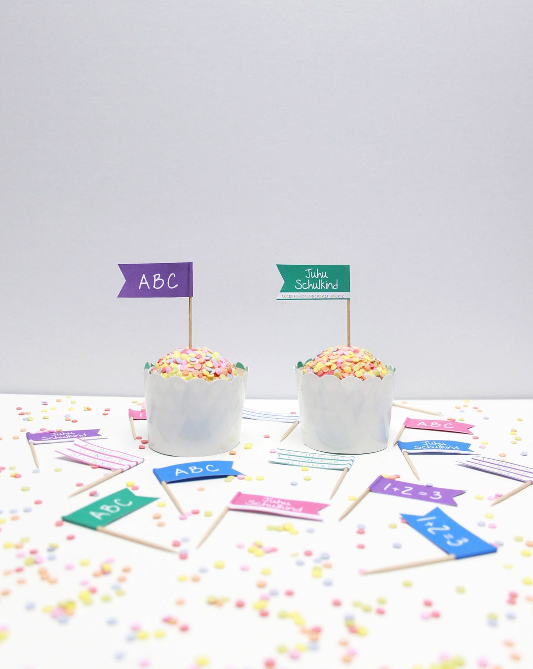 Snack Flag School Child 2024 School Cone School Toppers Party Picks ...