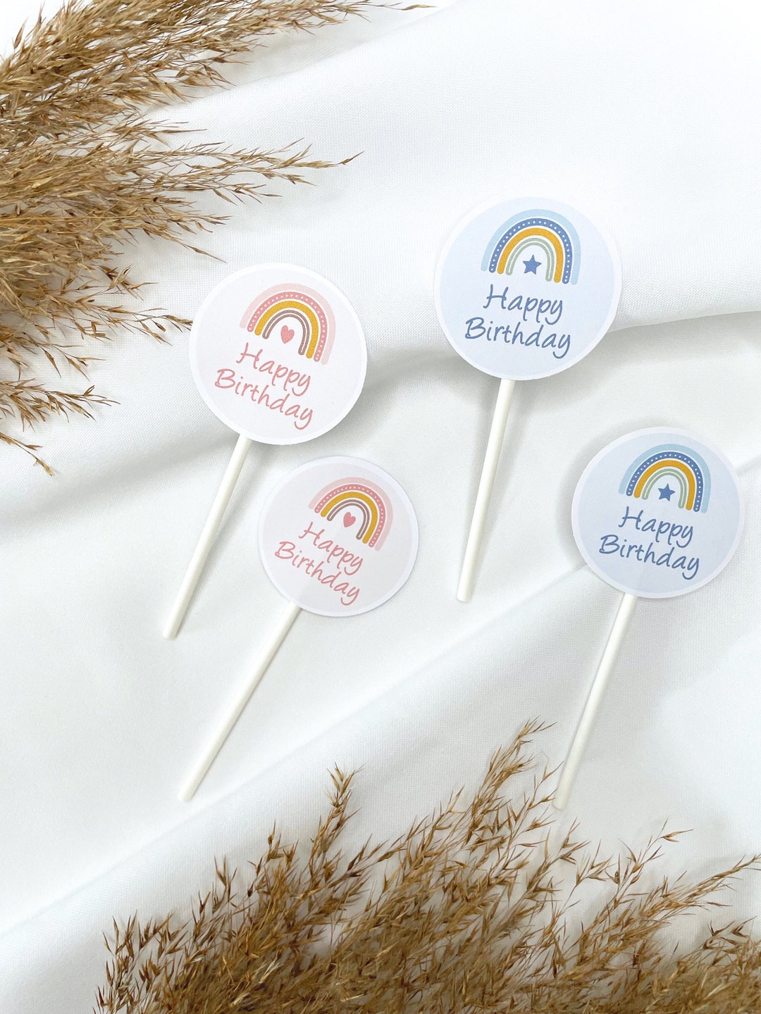 Muffin Toppers Happy Birthday Cupcake Toppers Muffin Toppers Birthday ...