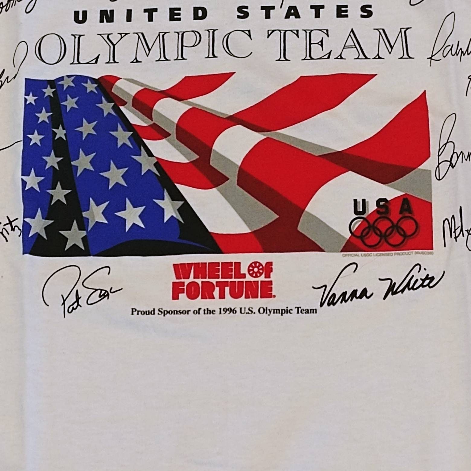 Vintage 1996 United States Olympics Team Souvenir T-shirt Tee With ...