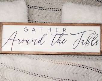 Gather Around the Table Wall Art - Etsy