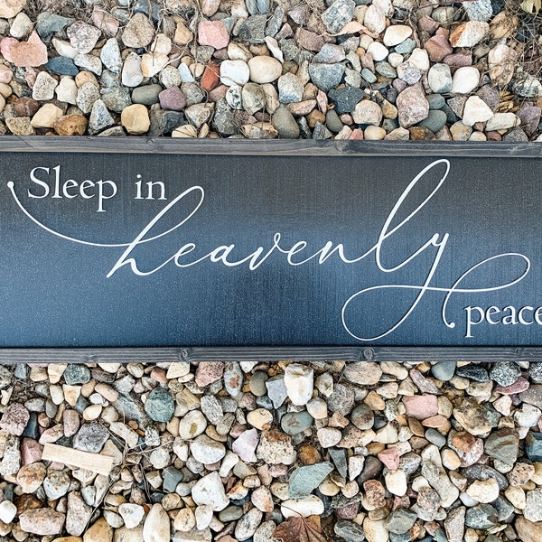 Sleep in Heavenly Peace Sign - Etsy