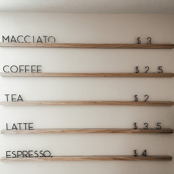 Menu Board Coffee Shop - Etsy
