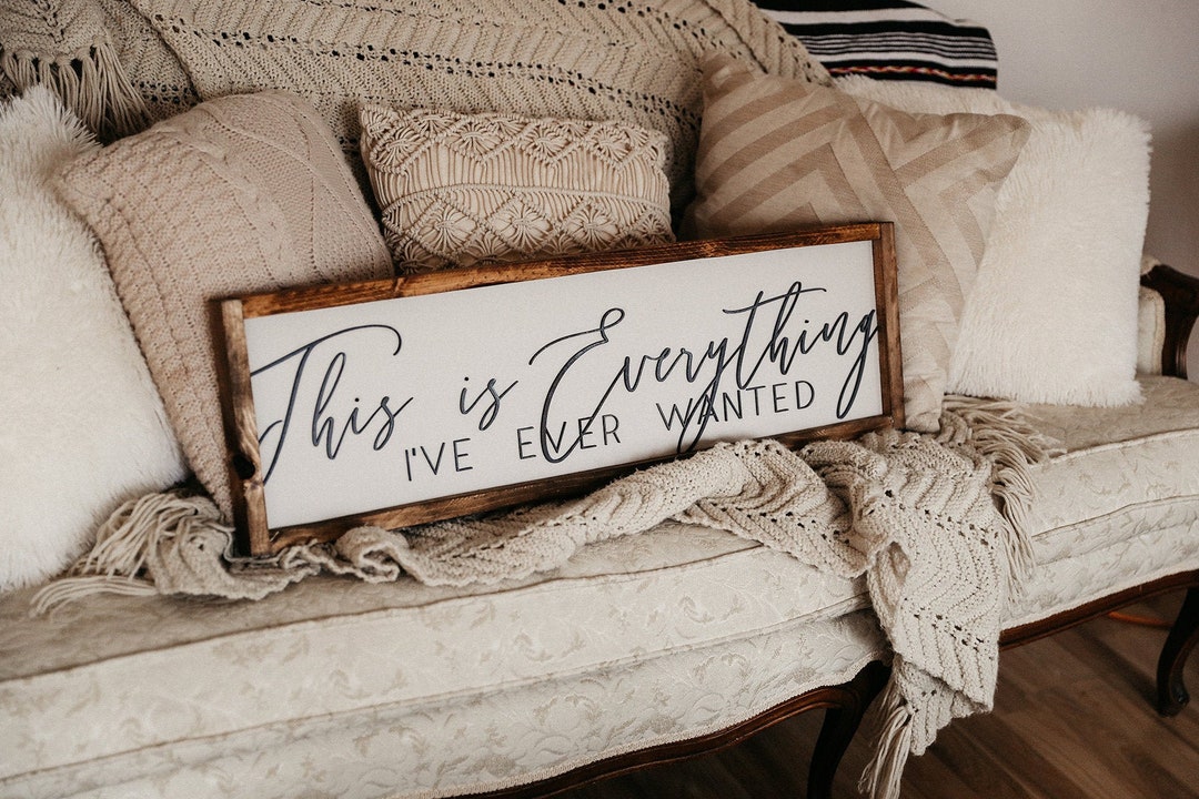 3D Wood Family Sign: This is Everything I've Ever Wanted - Etsy