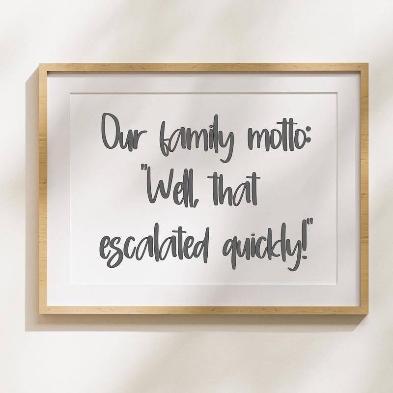Family Motto - Etsy
