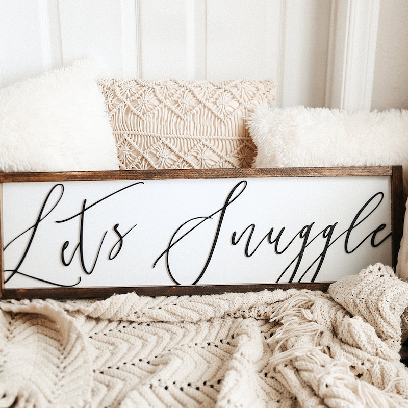 Lets Cuddle Sign - Etsy