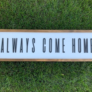 ALWAYS COME HOME Sign | Home Decor Sign | 3D Sign | First Responder ...